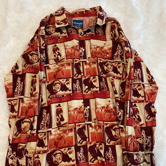 Wrangler | Shirts | Vintage 780s Wrangler Pearl Snap Button Up | Poshmark